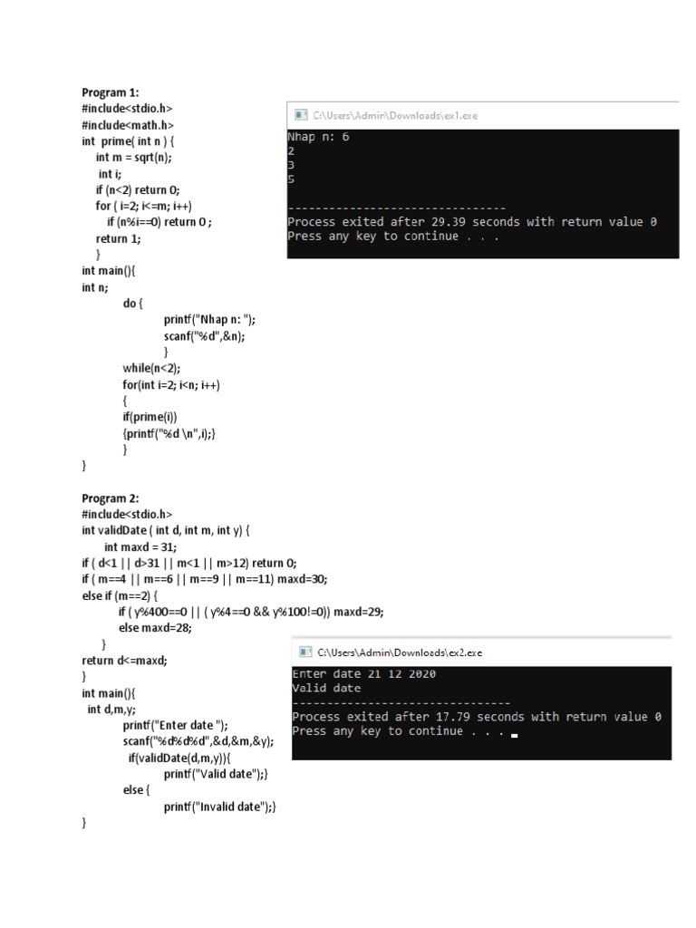 A Collection of C Programming Exercises: Functions for Number ...