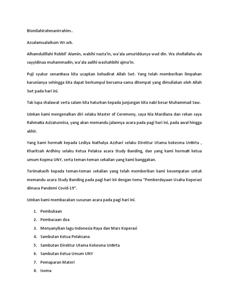 Teks MC Study Banding | PDF