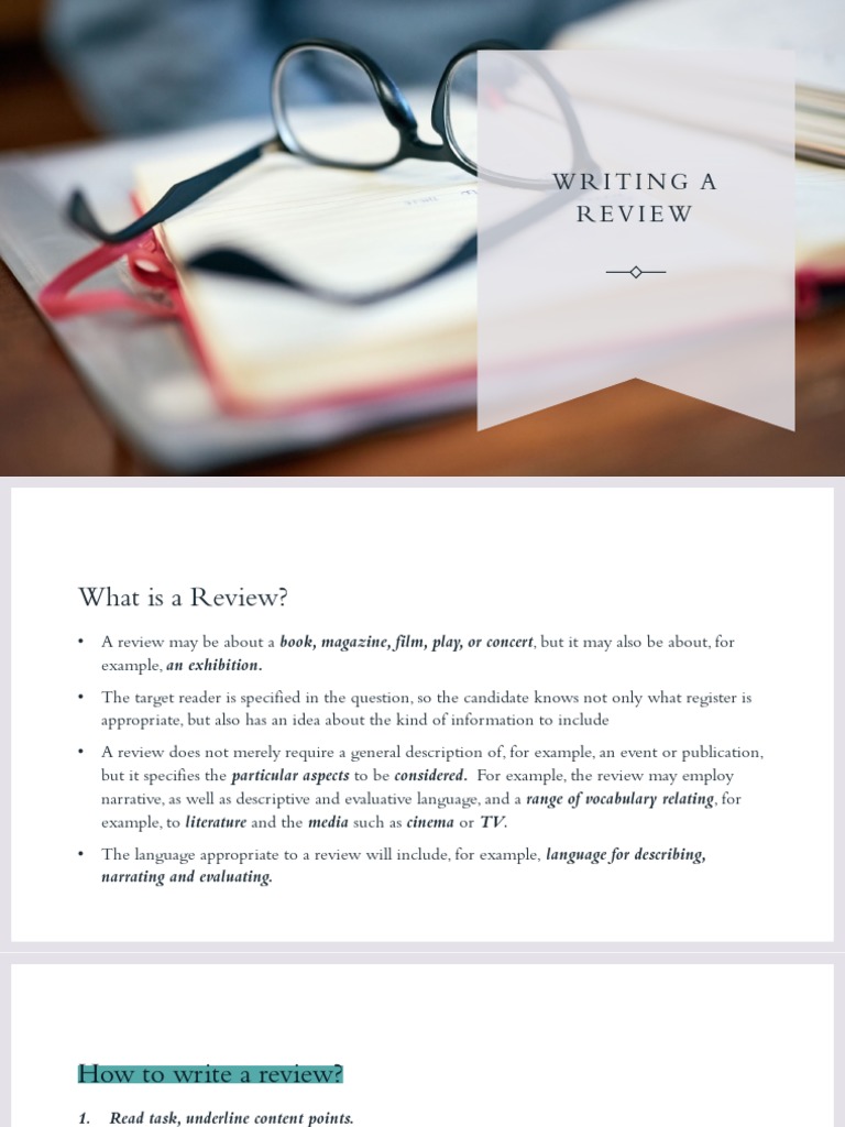 Writing A Review | Download Free PDF | Brainstorming | Paragraph