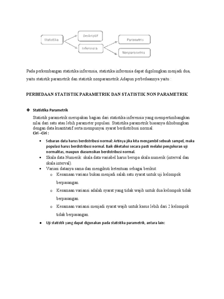 Statistik Parametrik | PDF