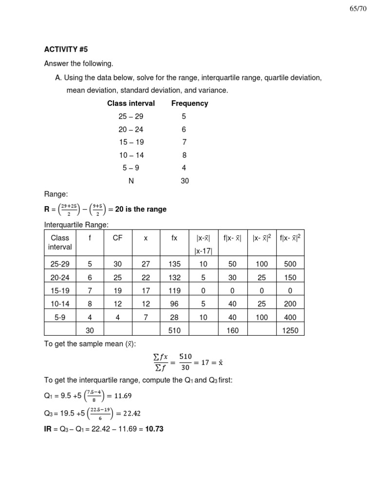 MMW Activity 5 - SENDIN | PDF | Standard Deviation | Standard Score