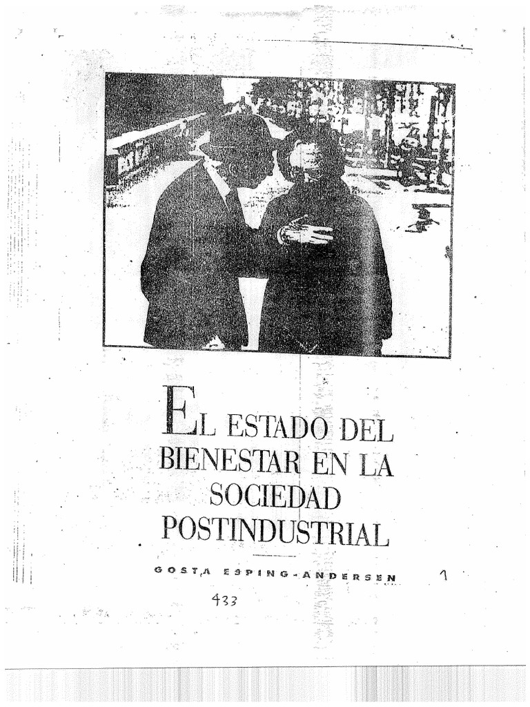 Esping Andersen, Gosta - El Estado de Bienestar en La Sociedad ...