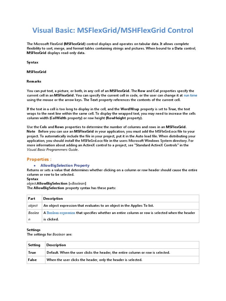 Visual Basic | PDF | Boolean Data Type | Computer Science