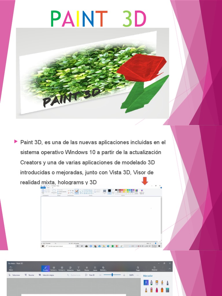 Introducción a Paint 3D en Windows 10 | PDF