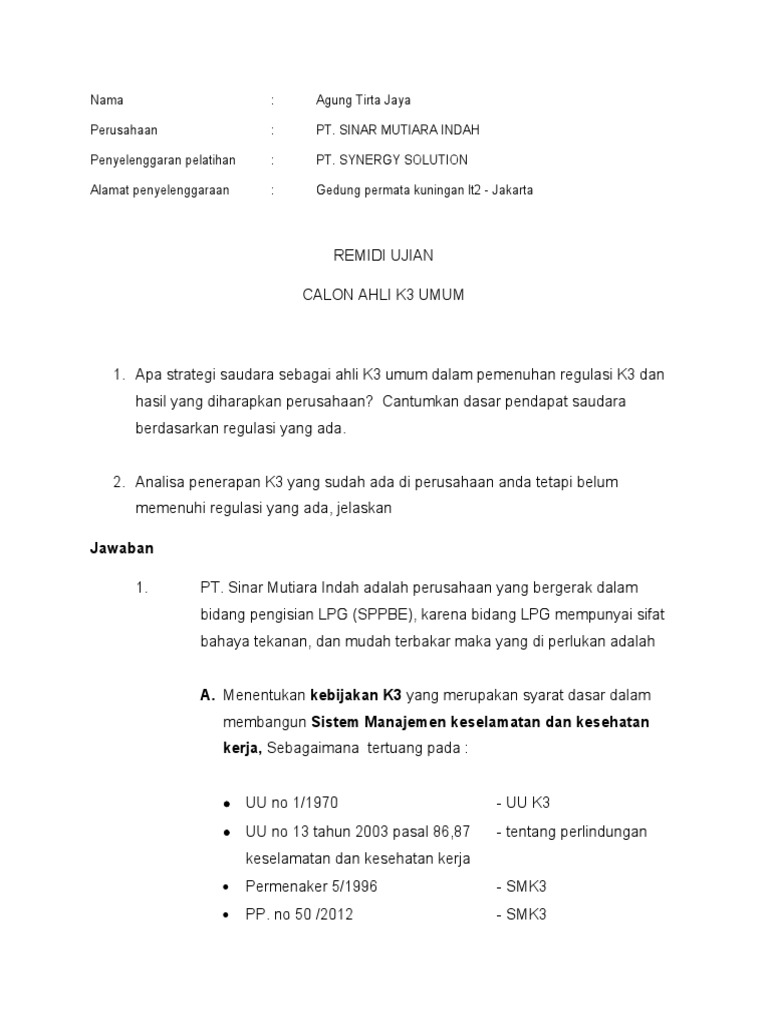Tugas K3 Umum | PDF | Komputer