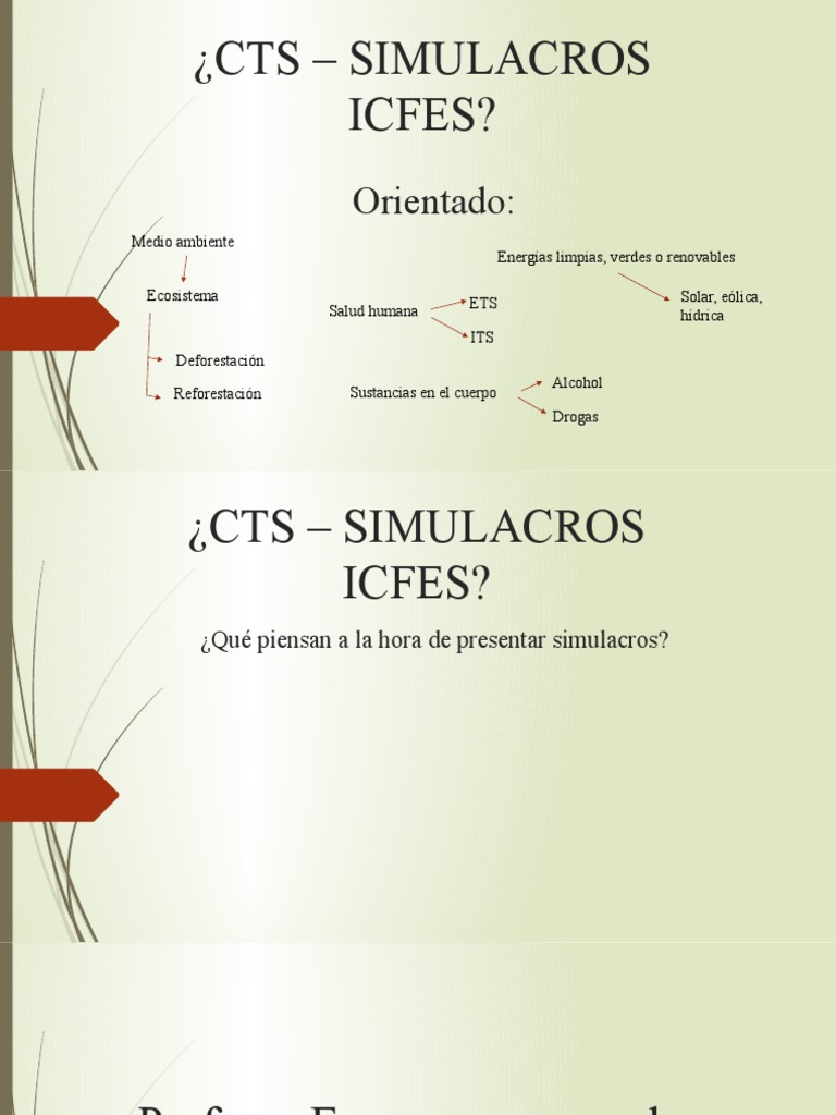 Cts - Simulacros Icfes | PDF