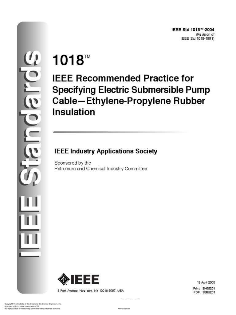 Ieee 1018-04 | PDF | Electrical Conductor | Insulator (Electricity)
