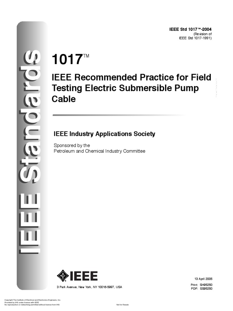 Ieee 1017-04 | PDF | Insulator (Electricity) | Capacitor