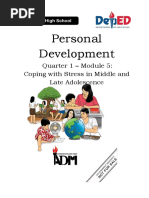Personal Development: Quarter 1 - Module 12 | PDF | Mindfulness | Brain