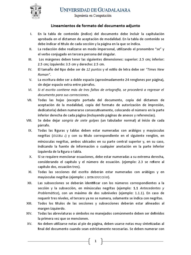 Lineamientos de Formato de Documentos | PDF | Bibliografía | Escritura