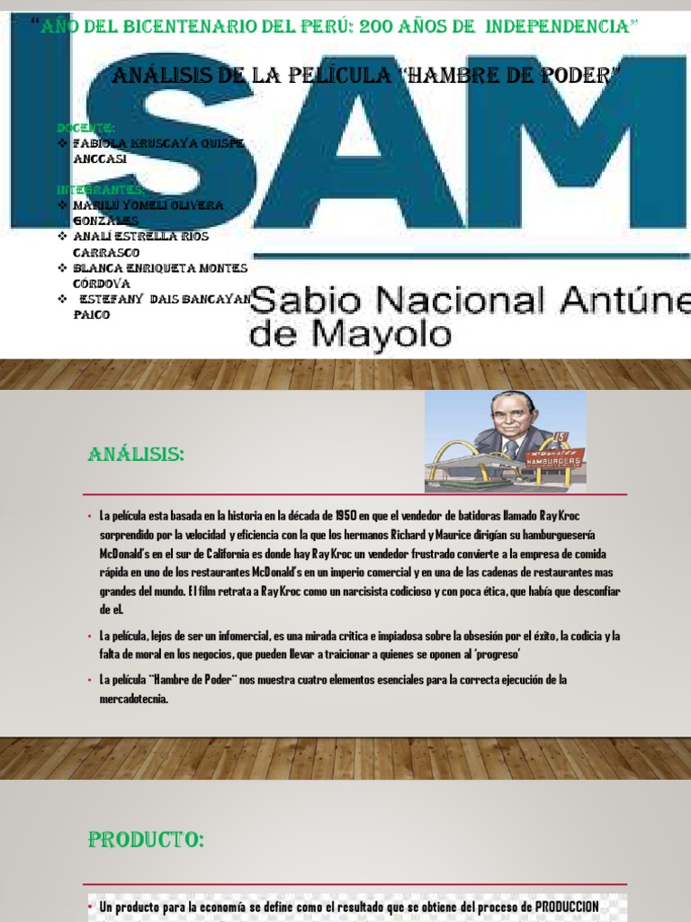 Diapositivas Hambre Del Poder | PDF | Precios | Producto (Negocio)