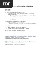 Mastering CORMS for Biology Experiments | PDF