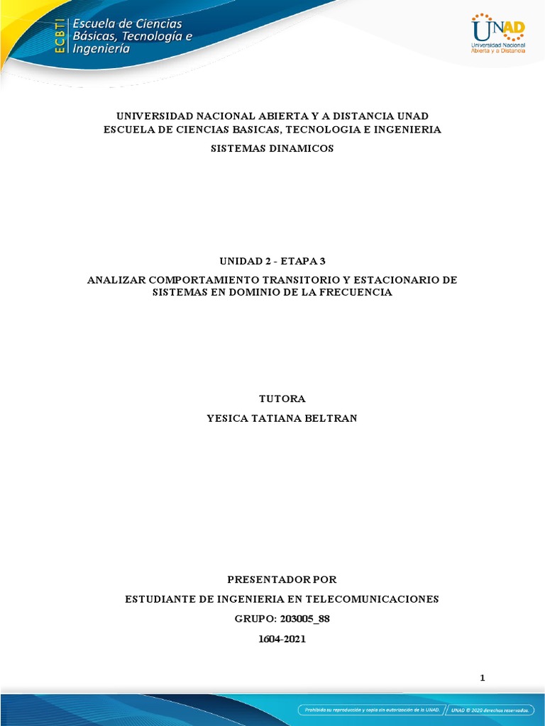 Unidad 2 Etapa 3 Sistemas Dinamicos Desarrollo Literal C | PDF ...