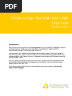 Free Criteria CCAT Practice Test With Answers Explanations | PDF