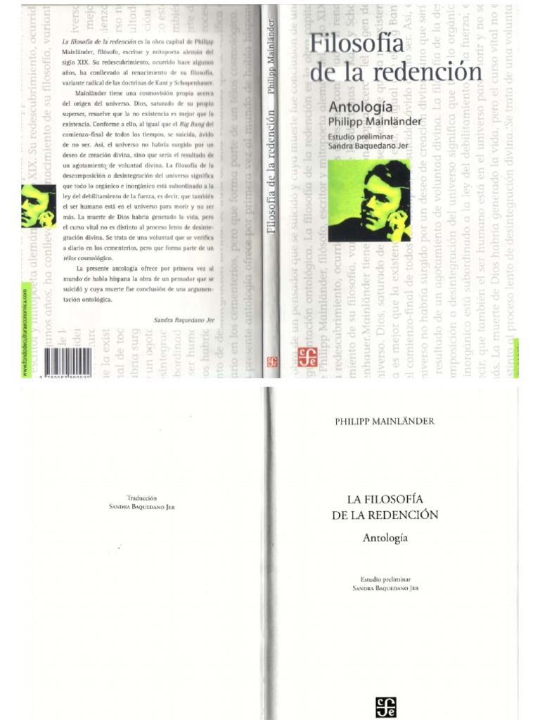 La Filosofia de La Redencion-Mainlander Philipp-Holaebook | PDF