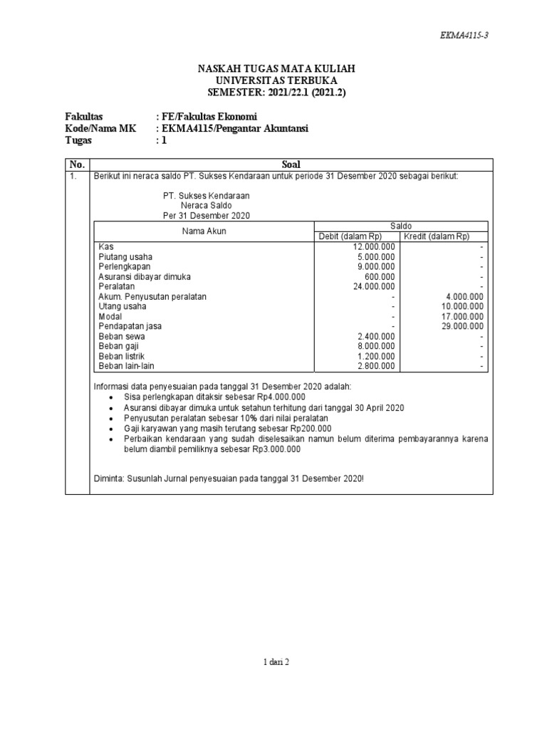 Soal Ekma4115 Tmk1 3 | PDF