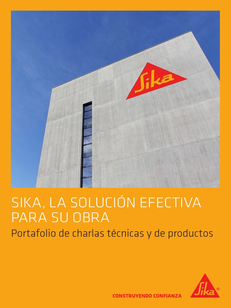 Brochure Sika La Solución Efectiva para Su Obra | PDF | Hormigón ...