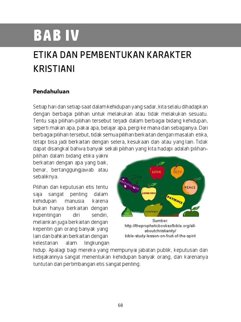 BAB 4 Etika Dan Pembentukan Karakter Kristiani | PDF