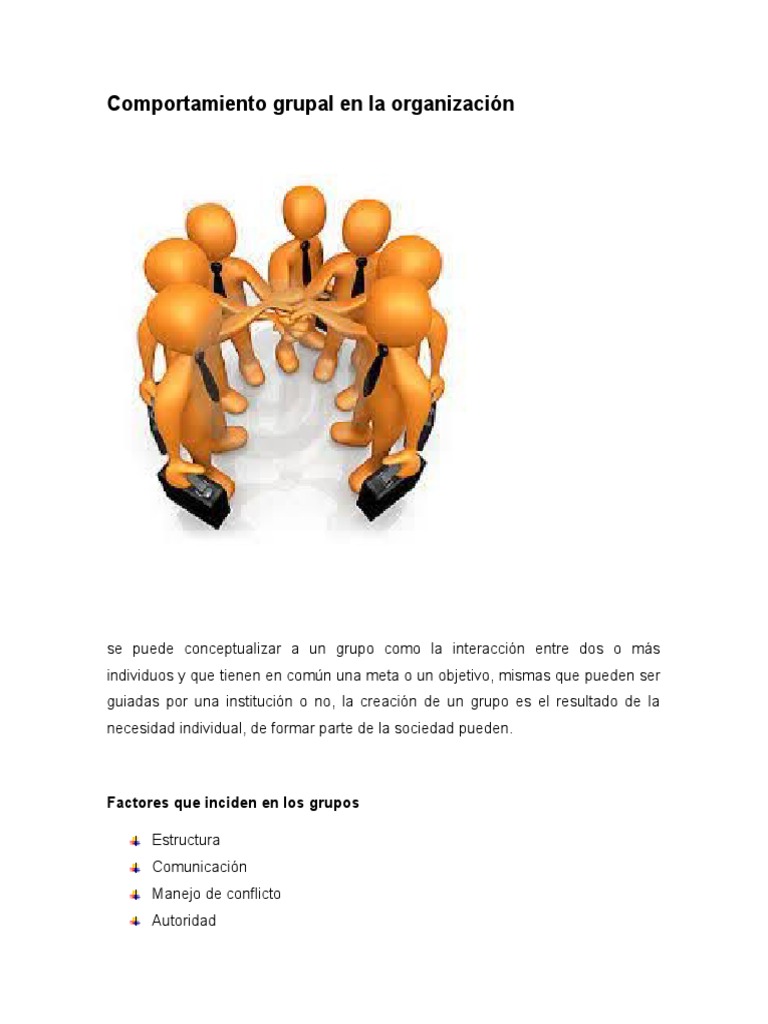 Comportamiento Grupal en La Organización | PDF