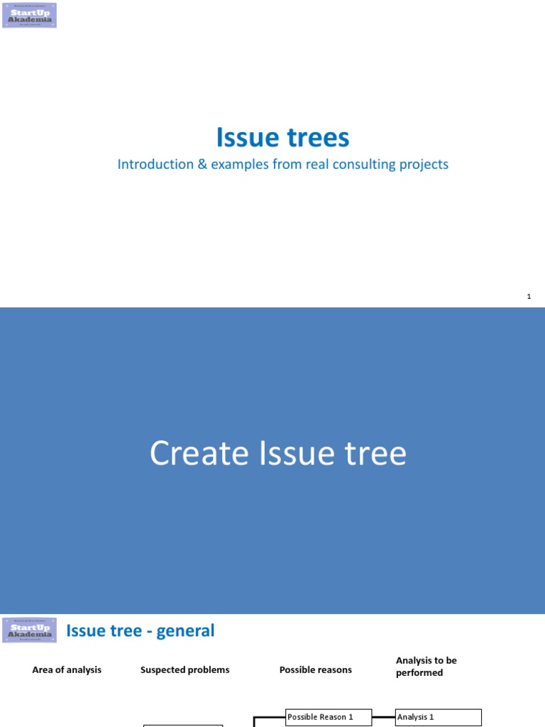 Issue Trees: Examples of Effective Root Cause Analysis in Logistics ...
