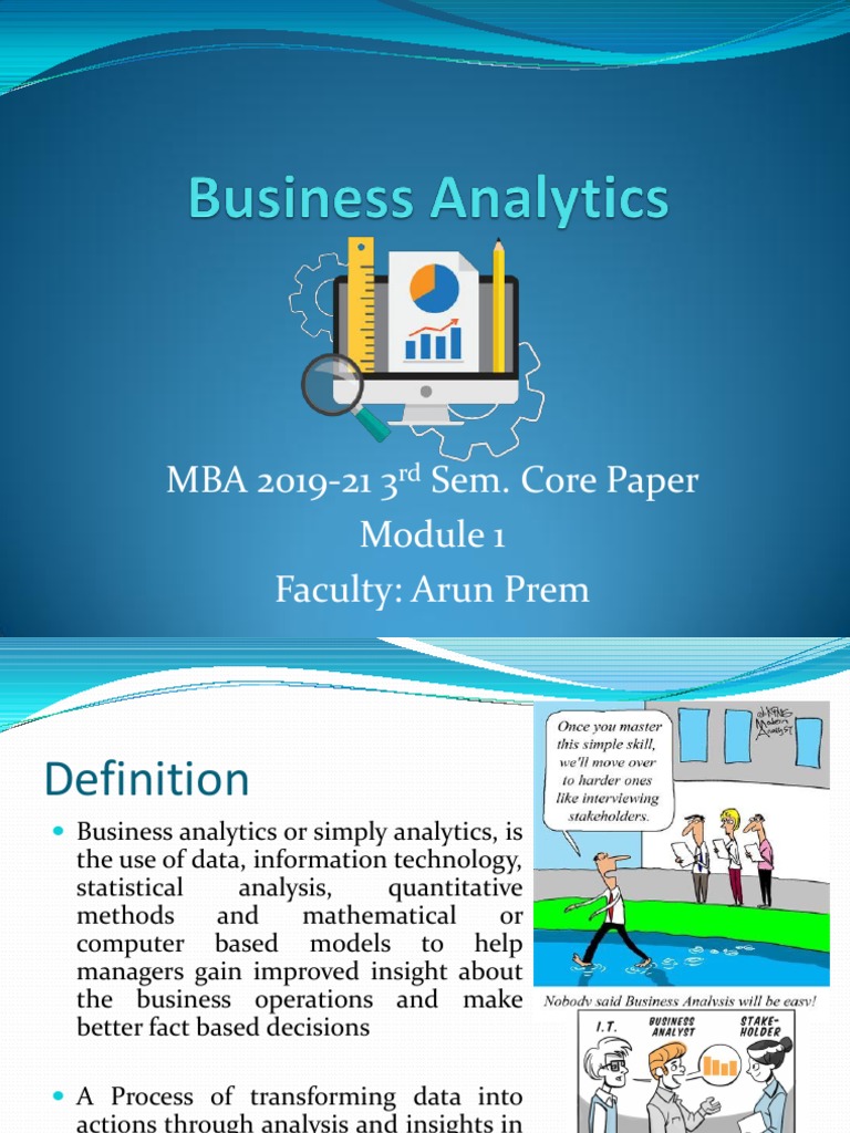 BA Module 1 - As of 18 June 2020 | PDF | Analytics | Predictive Analytics