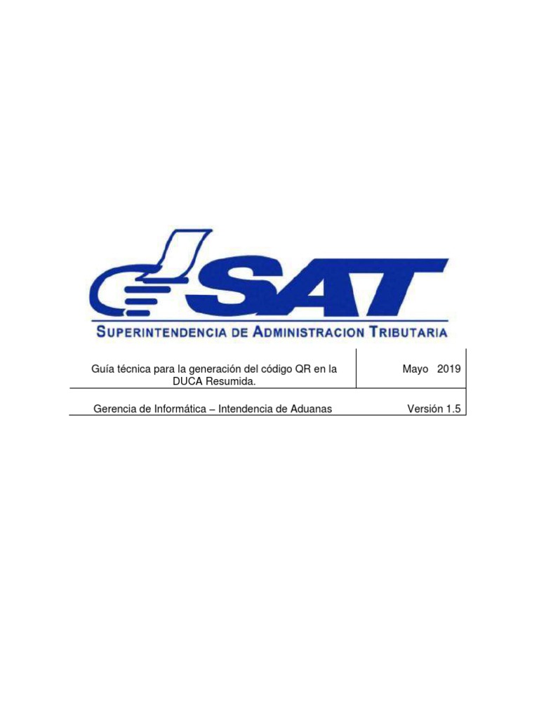 Guia Tecnica para La Generacion Del Codigo QR en La DUCA Resumida V1.5 ...