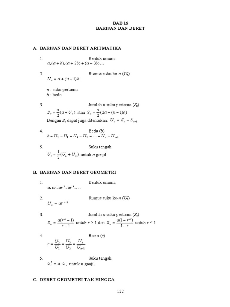Barisan Dan Deret | PDF | Metode & Bahan Ajar