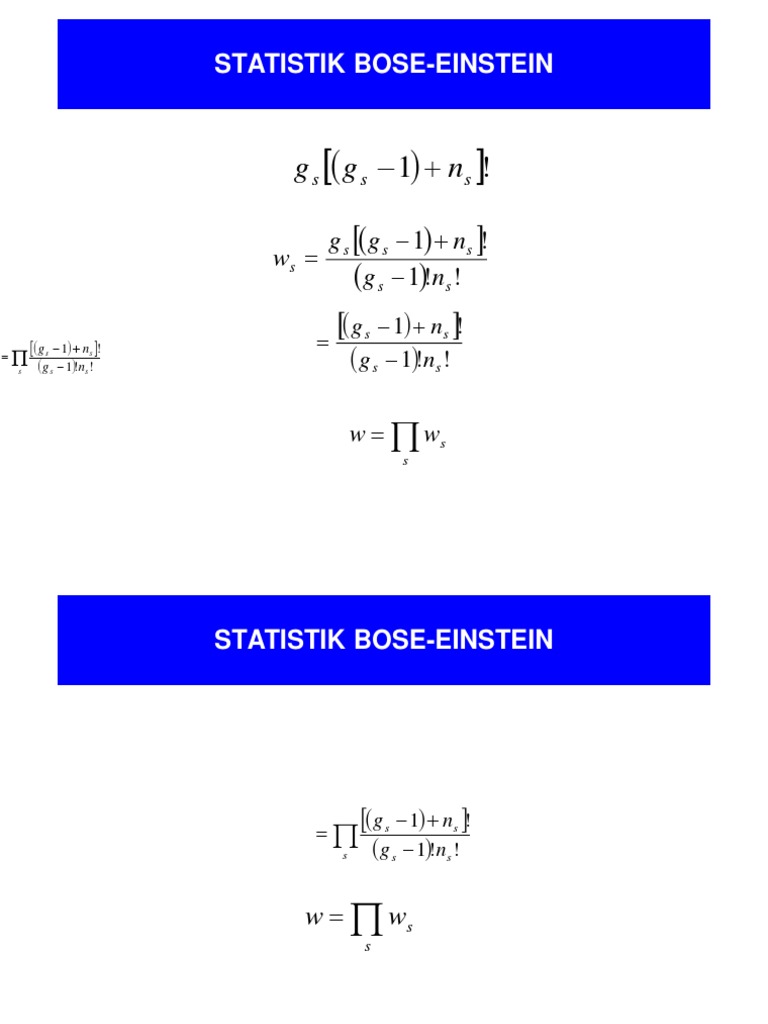 Statistik Bose Einstein | PDF | Electromagnetic Radiation | Photon