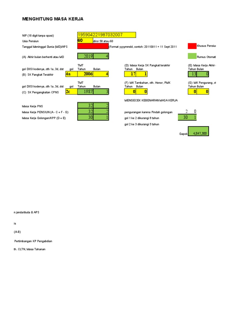 Form DPCP 2020 KPP | PDF