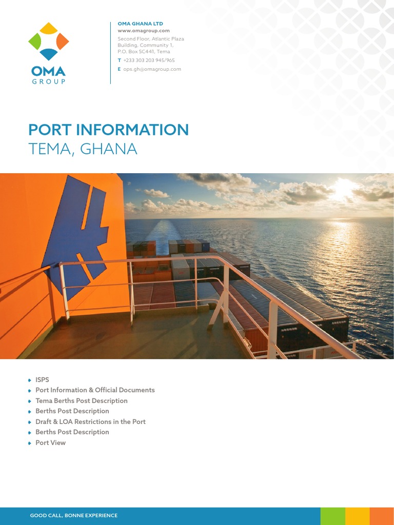Tema Port Information Jun18 | PDF | Ships | Tugboat