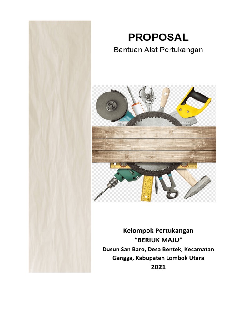 Proposal Bantuan Alat Pertukangan | PDF