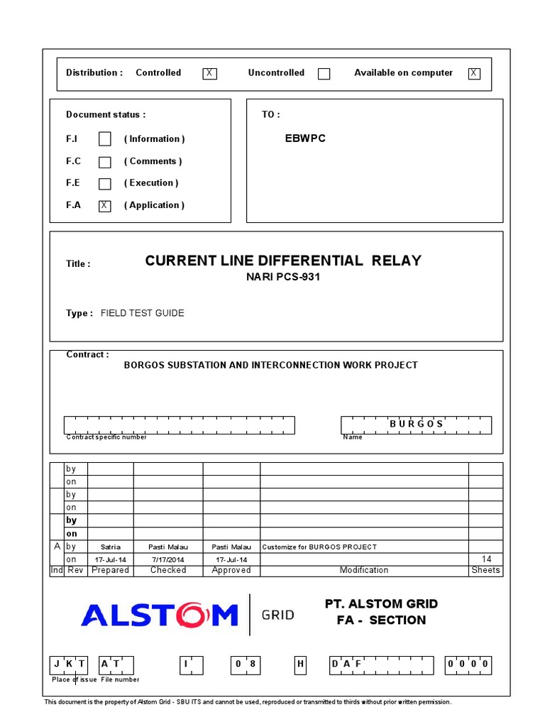 Test Guide Current Line Diff Nari Pcs-931 | PDF | Relay | Electrical ...