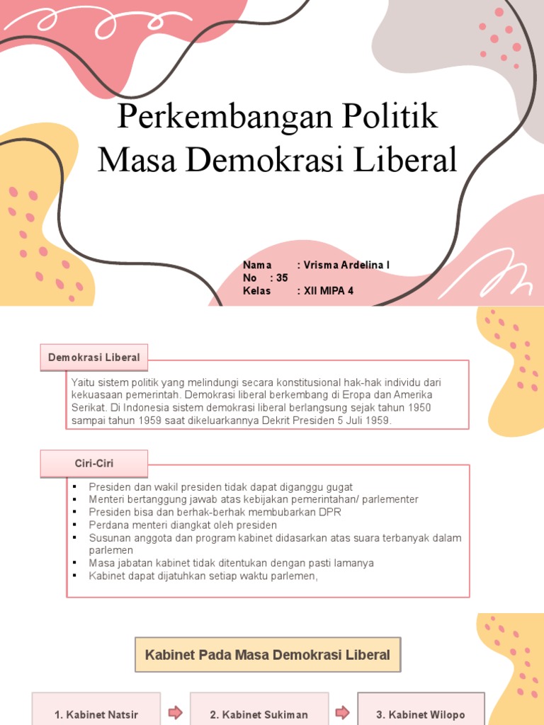 Materi PPT Demokrasi Liberal | PDF