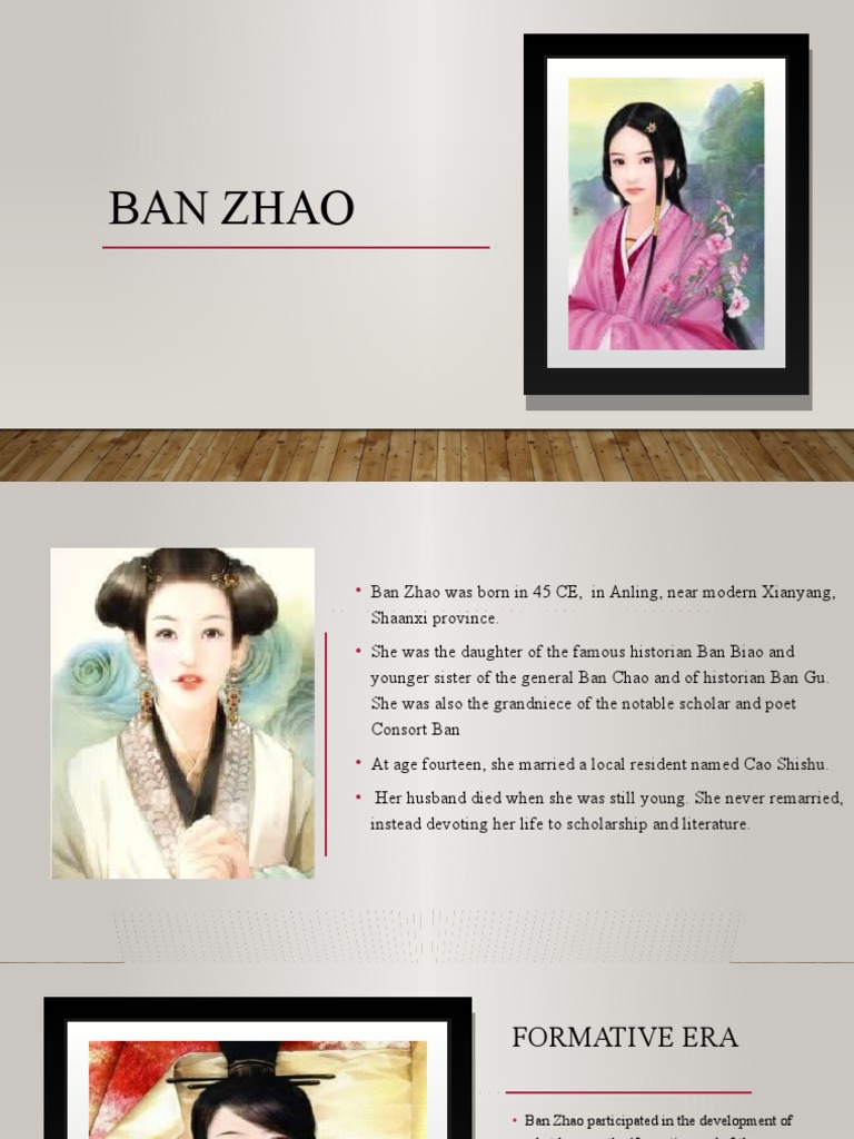 Ban Zhao Hist 601 Presentation | PDF | China | World Politics