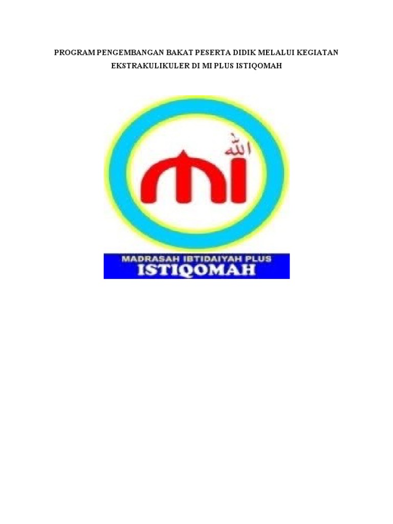 KTI MI PLUS ISTIQOMAH Fiks | PDF