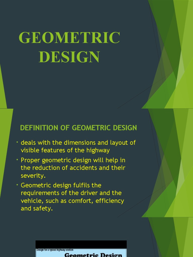 Geometric Design 1 | PDF | Road | Transport