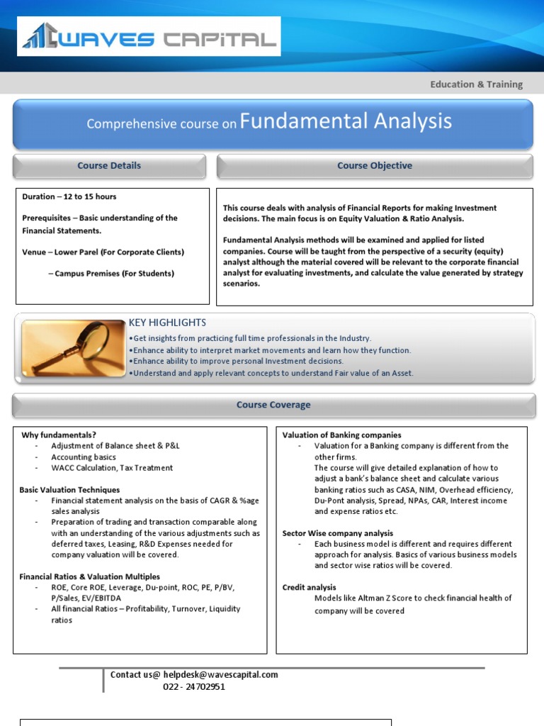 Fundamental Analysis | PDF | Valuation (Finance) | Financial Analyst