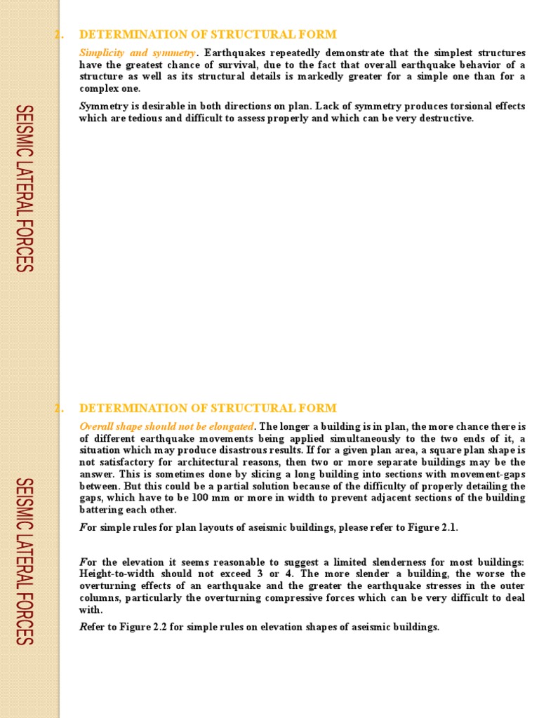 Determination of Structural Form: Simplicity and Symmetry | PDF | Beam ...