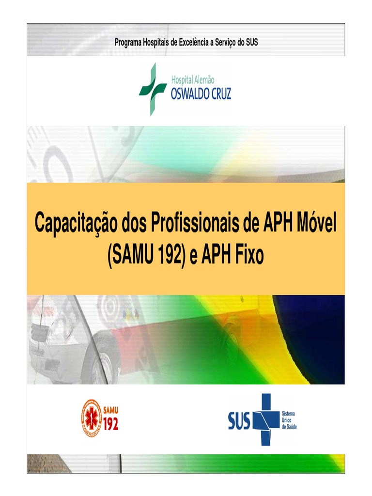 CURSO SAMU - AULA 4 OVACE Pediátrico | PDF | Primeiros socorros | Especialidades médicas