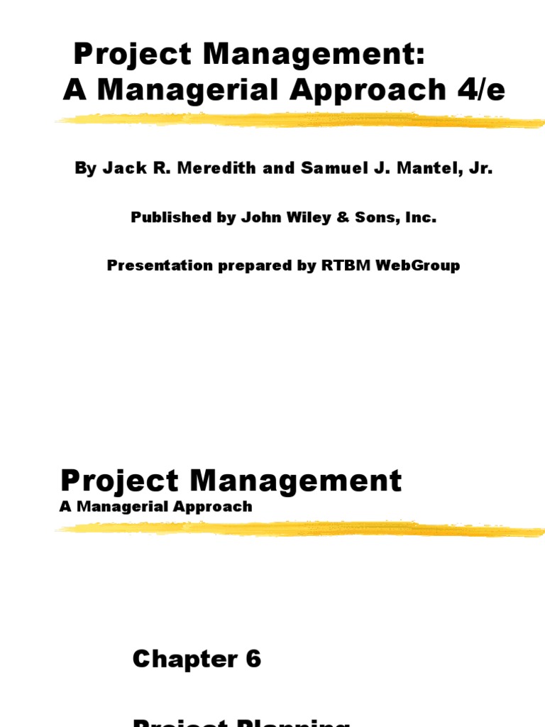 Chapter 6 - Project Activity Planning | PDF | Business | Computing