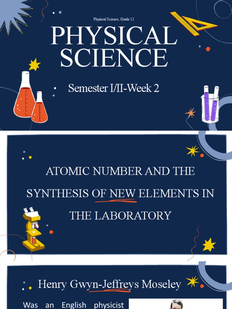 Physical Science: Semester I/II-Week 2 | PDF | Nuclear Physics ...