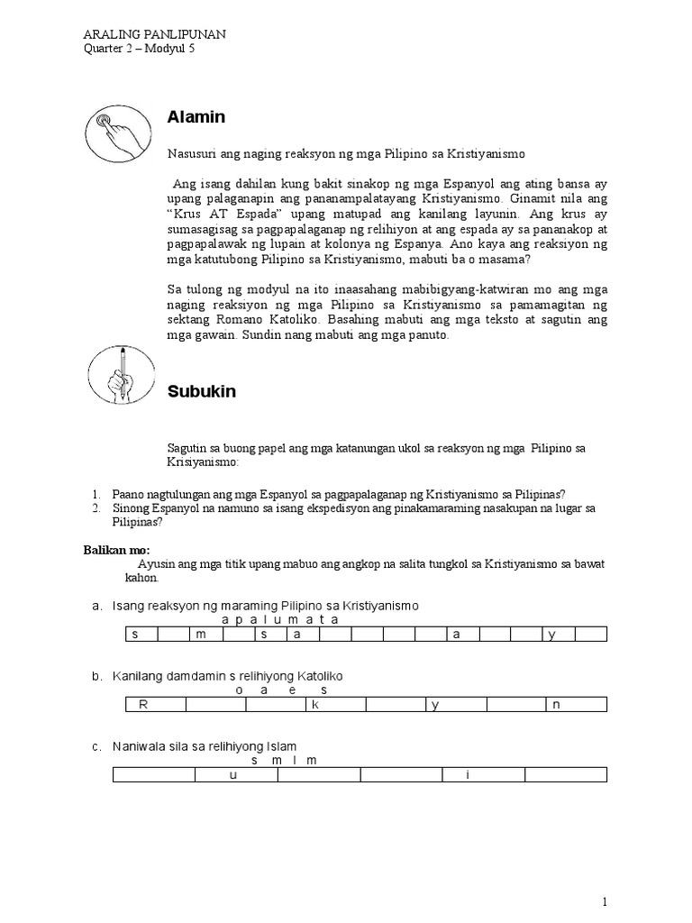 Ap Quarter 2 Module 5 | PDF