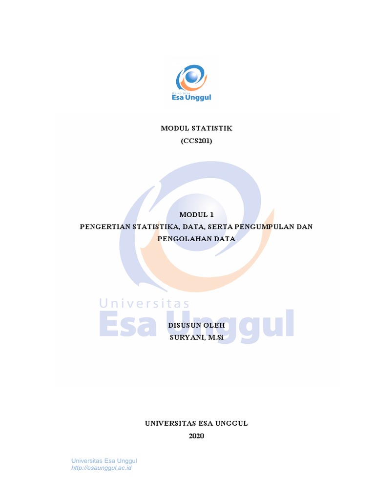 Modul Statistik 01 | PDF