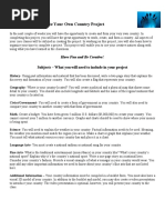 Create Your Own Country Project | PDF | Geography | Map