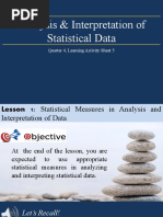 Measures of Center and Variation Analysis | PDF | Quartile | Mean