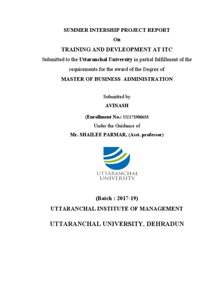 Training and Development at Itc | PDF | Evaluation | Employment