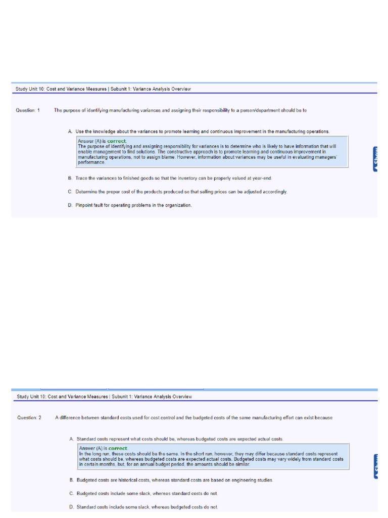 2 Gleim Questions 2019unit 10 MCQ & Answers | PDF