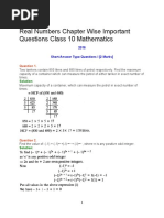 CBSE Class 10 Mathematics Real Numbers Worksheet Set A | PDF | Numbers ...