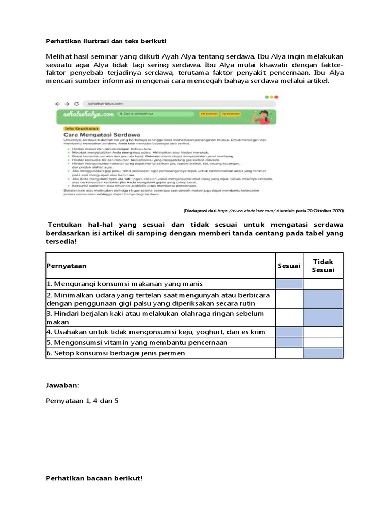 Contoh Soal Akm | PDF