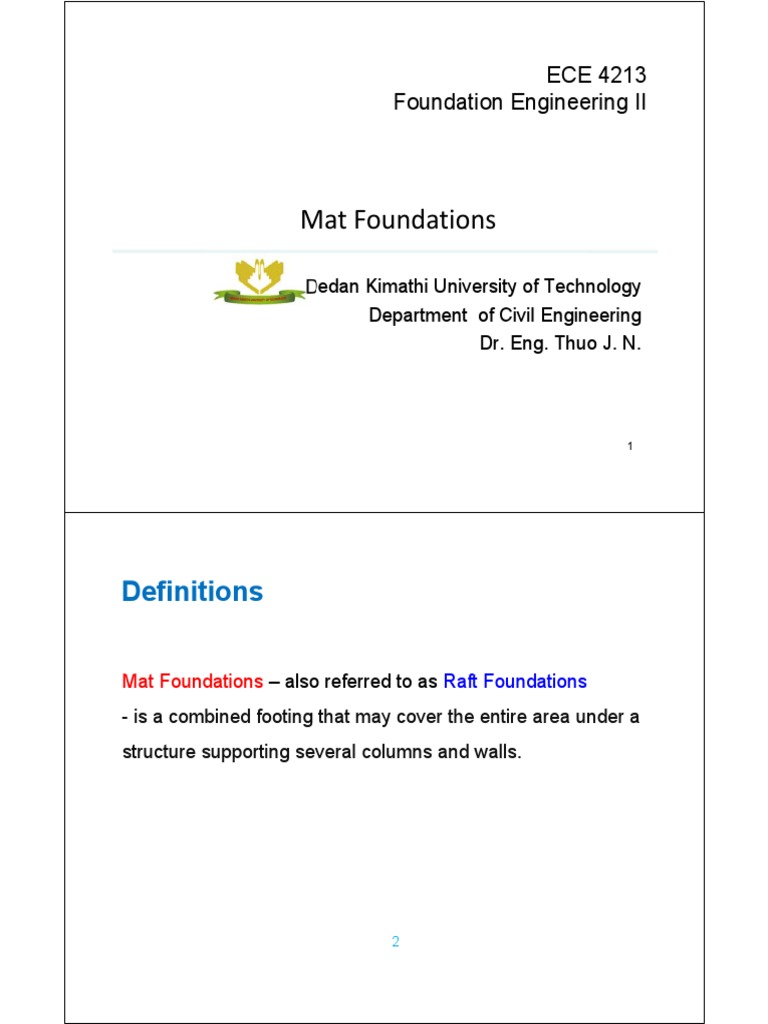 Design of Mat Foundation | Download Free PDF | Building Technology ...